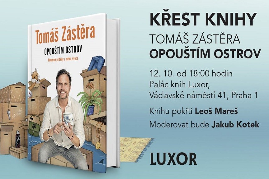 Křest novinky Opouštím ostrov | Knihkupectví Luxor