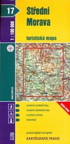 1:100T (17)-Střední Morava (turistická mapa) | Knihkupectví LUXOR