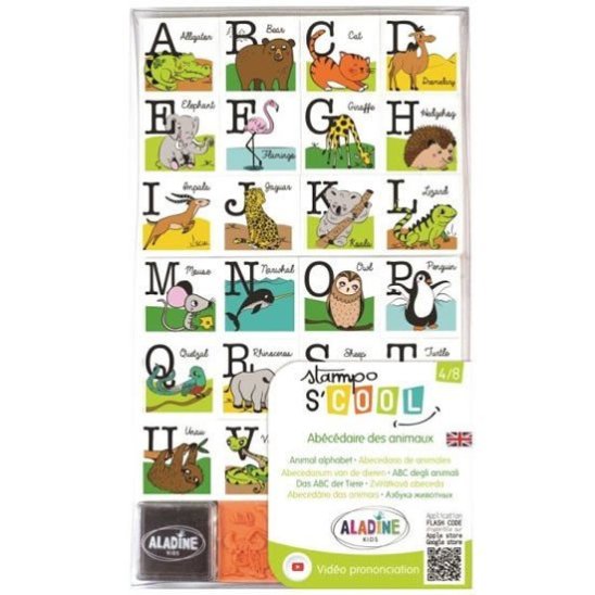 Razítka Stampo S´cool - zvířátková abeceda - anglicky | Knihkupectví LUXOR